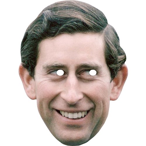 King/Prince Charles Young Card Mask - Personalised and Celebrity Face ...