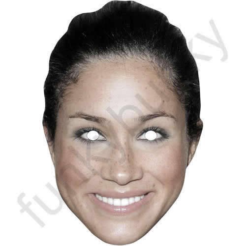 Meghan Markle Short Hair Mask - Personalised and Celebrity Face Masks ...