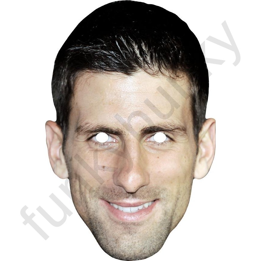 Novak Djokovic Tennis Mask - Personalised and Celebrity Face Masks ...