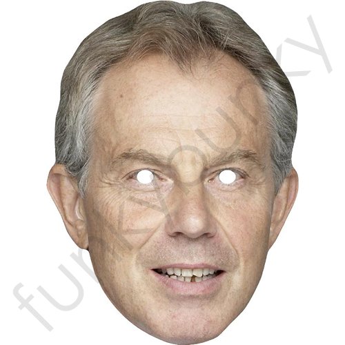 Tony Blair Mask - Personalised and Celebrity Face Masks - Next Day Delivery